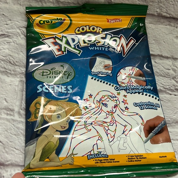 Crayola | Toys | Crayola Color Explosion White Colorful Disney Fairies ...